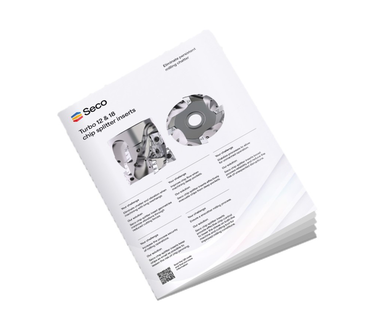 Factsheet - Turbo 12 & 18 Chip Splitter Inserts | Seco Tools
